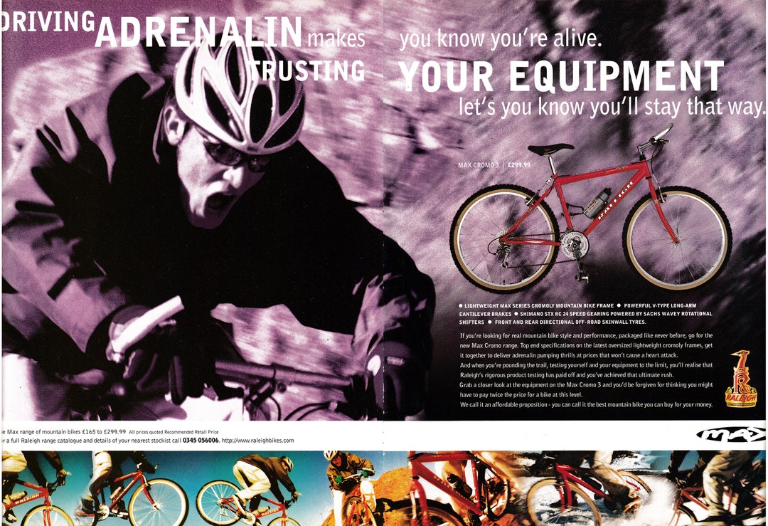 1997 Raleigh Max Cromo 3-mountain Bike Bicycle-24 - Etsy