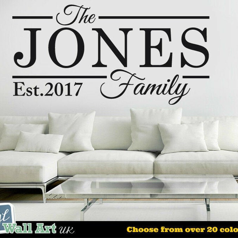 Family Wall Sticker - Etsy