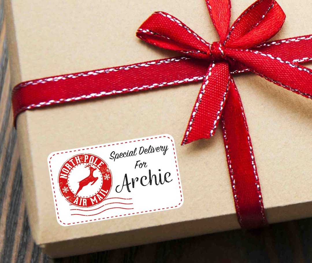 Personalised Christmas Present Stickers Gift Labels 'special Delivery ...