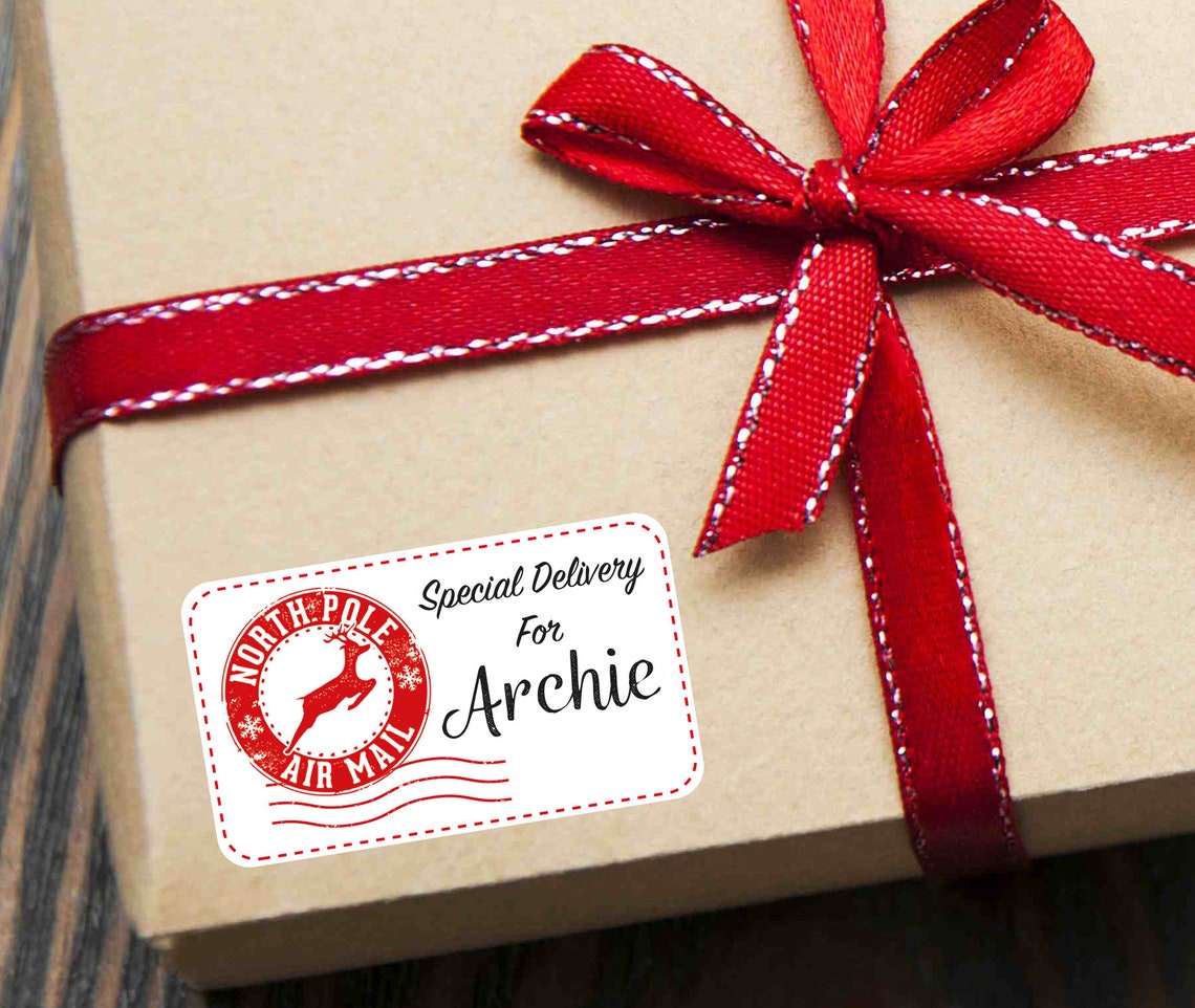 Personalised Christmas Present Stickers Gift Labels 'special Delivery ...
