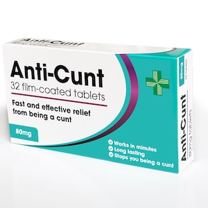 Personalised Anti-cunt Pill Box Prank Joke Tablet Box Secret Santa ...