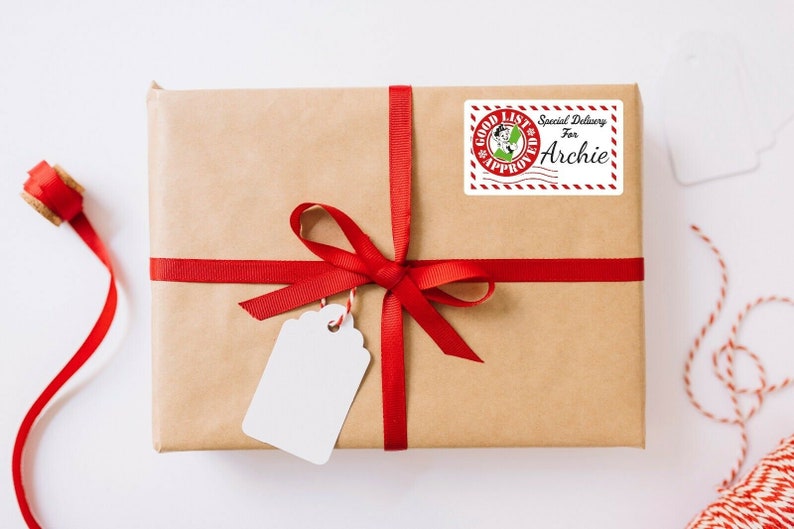 Personalised 'good List Approved' Special Christmas Present Stickers ...