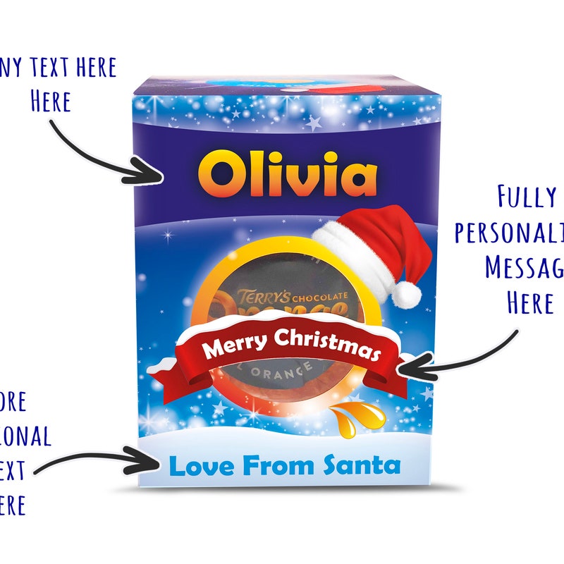 Personalised Santa Chocs - Etsy UK