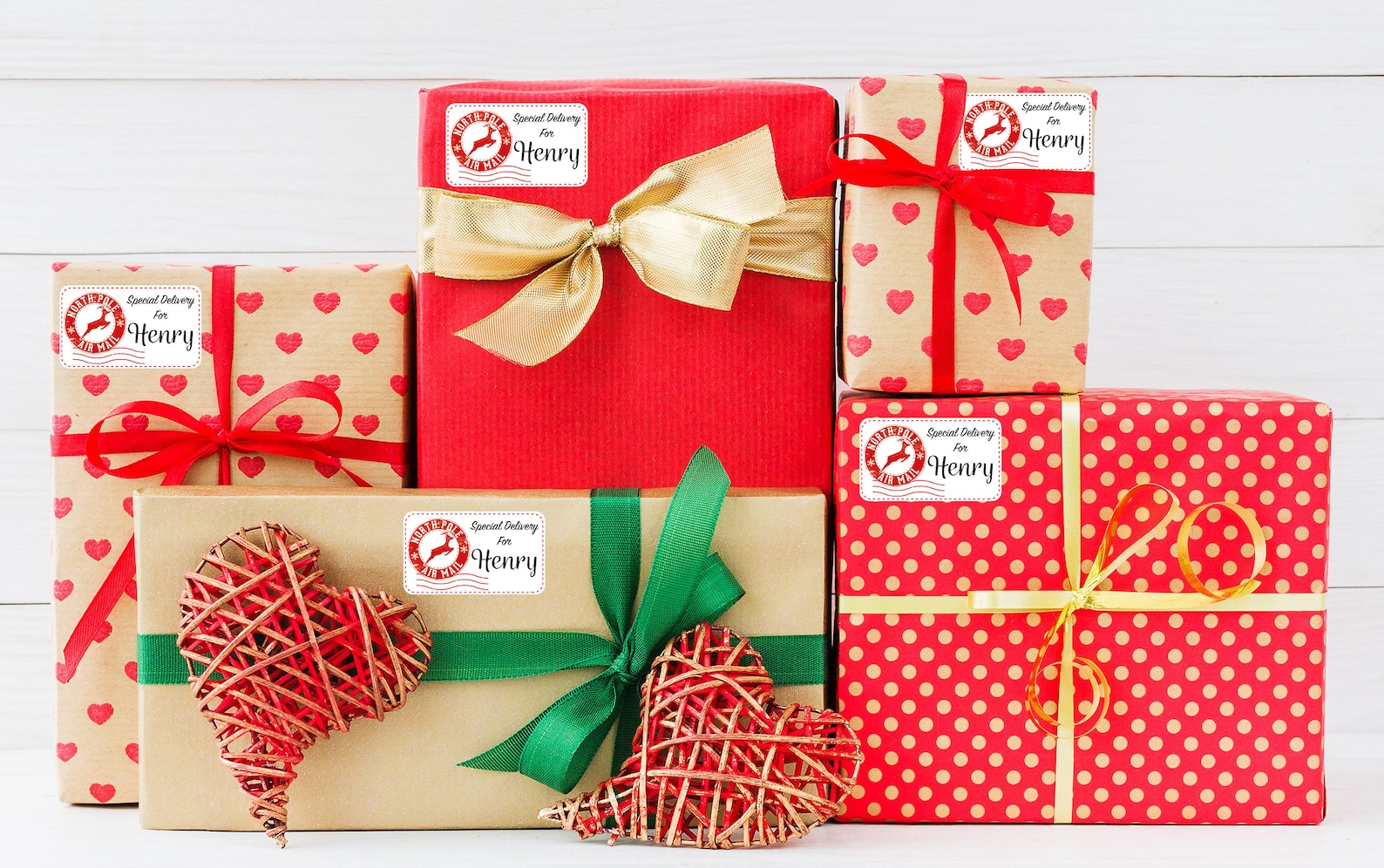 Personalised Christmas Present Stickers Gift Labels 'special Delivery ...