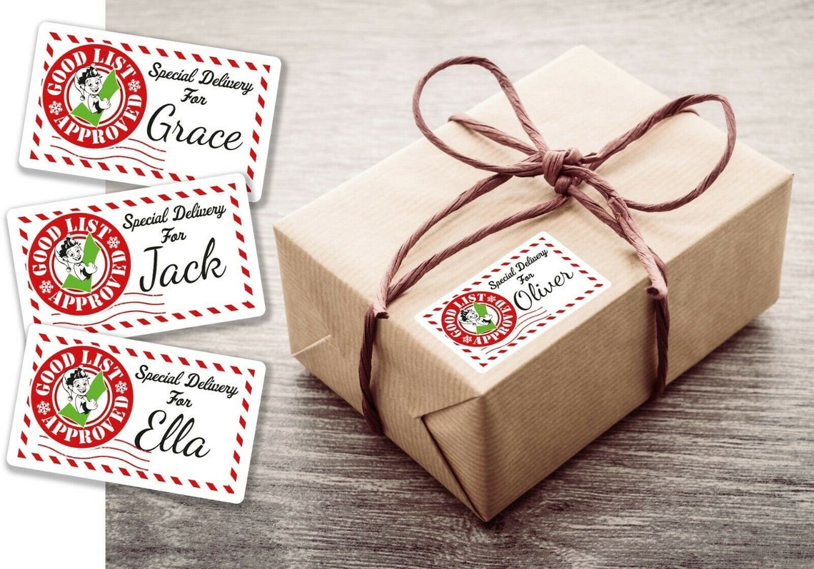Personalised 'good List Approved' Special Christmas Present Stickers ...