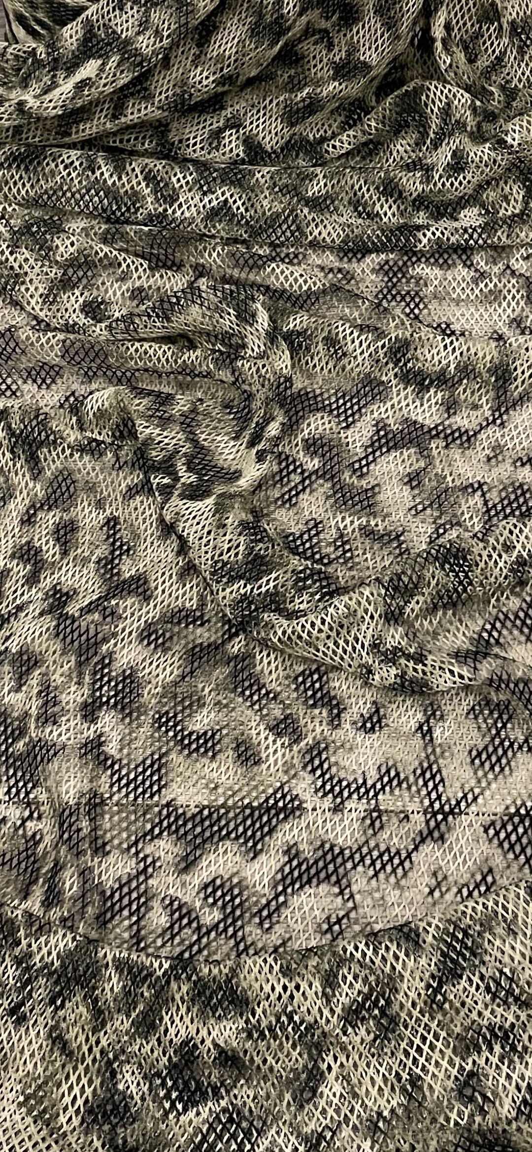 Black Sage Green Fishnet Chainmail Mesh/net Fabric 58 PRICE PER METER ...