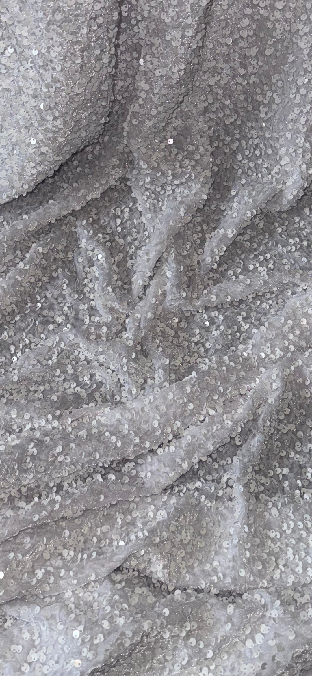 White Velvet Velour Bling Sequin Fabric 58" PRICE PER METER - Etsy