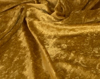 Gold Crushed Sheer Voile Fabric 110 Wide Curtain Drapery - Etsy