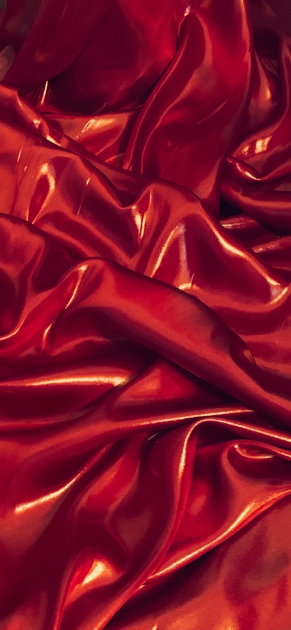 Red Gold Shimmer Satin Fabric 58'' PRICE PER METER - Etsy