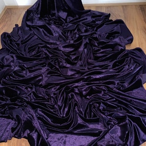 Cadbury Purple Velvet Velour Fabric 58'' PRICE PER METER - Etsy