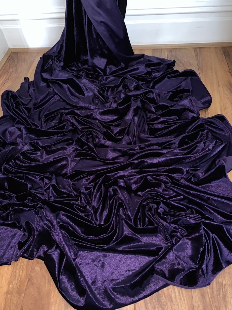 Cadbury Purple Velvet Velour Fabric 58'' PRICE PER - Etsy