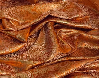 Orange Brocade | Etsy