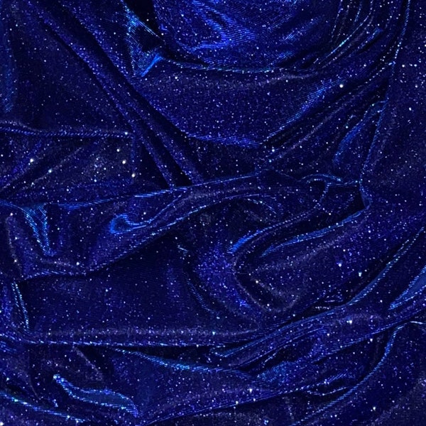 Blue Lurex Fabric - Etsy