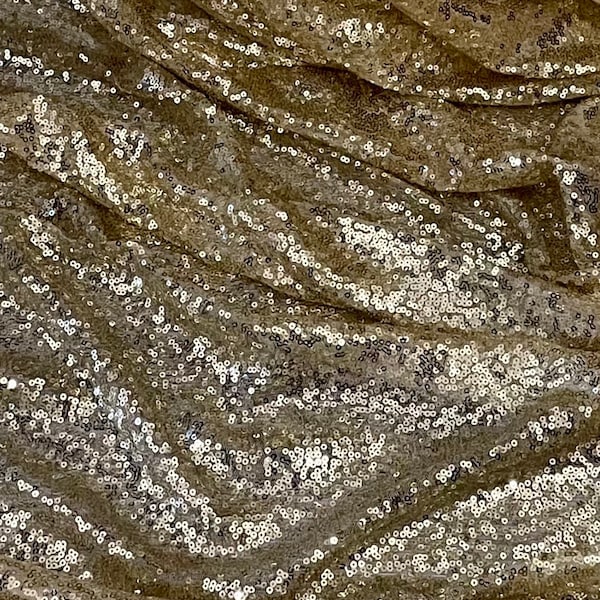 Gold Sequin Fabric - Etsy UK