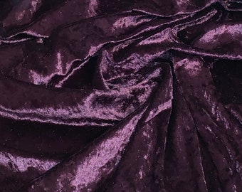 Purple Crushed Velvet Fabric - Etsy