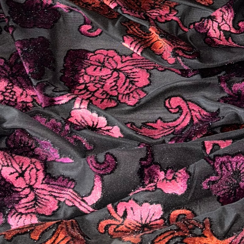 Burnout Velvet Fabric - Etsy