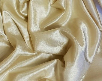 Gold Crepe Back Satin Fabric 58'' PRICE PER METER | Etsy