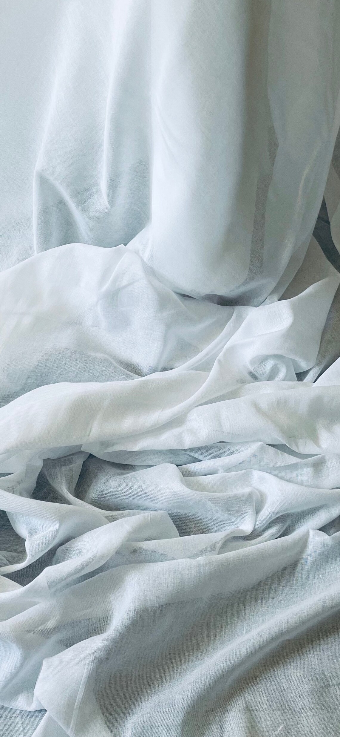 White Muslin Fabric 50'' PRICE PER METER - Etsy UK