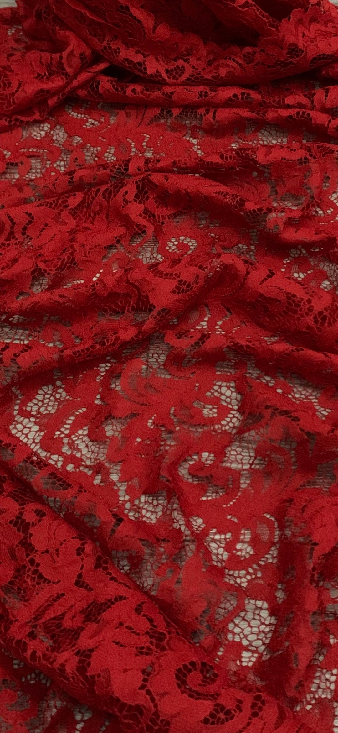 Red Floral Guipure Lace Fabric 58'' PRICE PER METER - Etsy UK