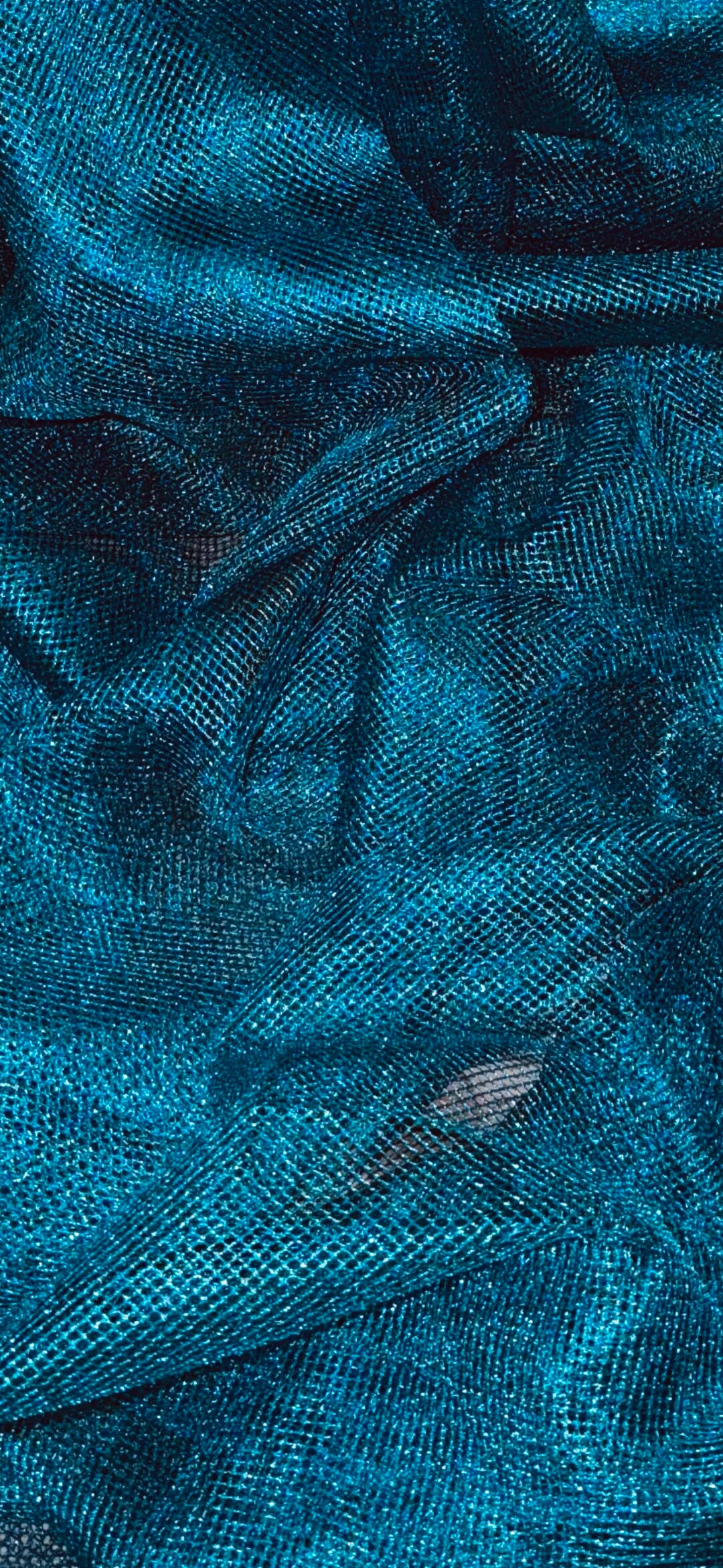 Kingfisher Blue Fishnet Chainmail Mesh/net Fabric 58'' PRICE PER METER ...