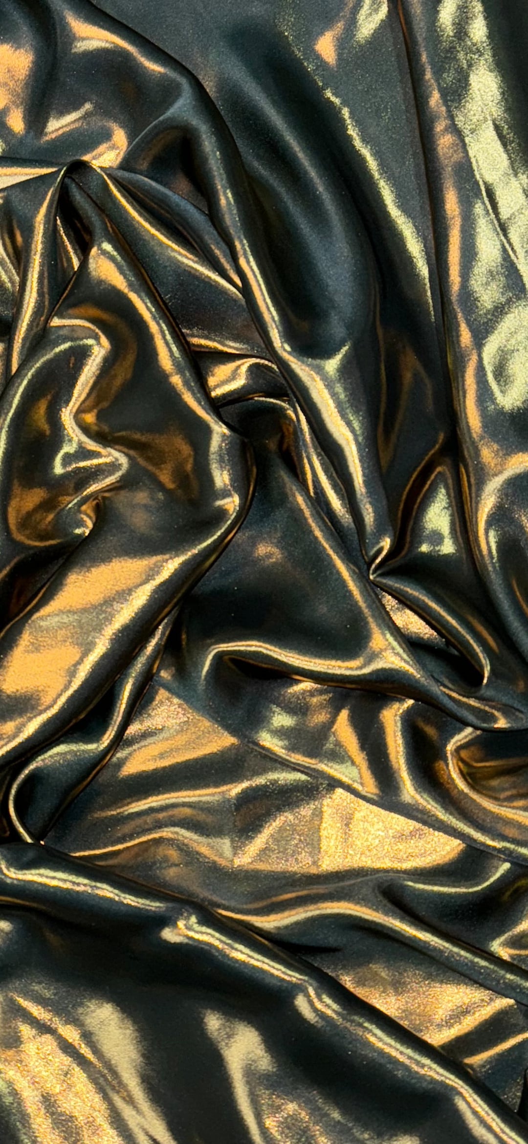 Teal Gold Shimmer Satin Fabric 58'' PRICE PER METER - Etsy