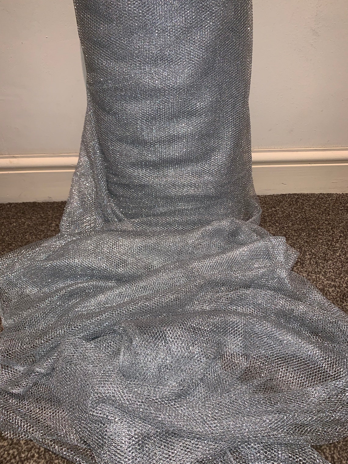 Silver Fishnet Chainmail Mesh/net Fabric 58'' PRICE - Etsy