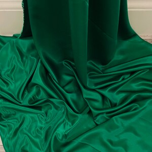 Emerald Green Shantung Faux Silk Fabric 58'' PRICE PER METER - Etsy