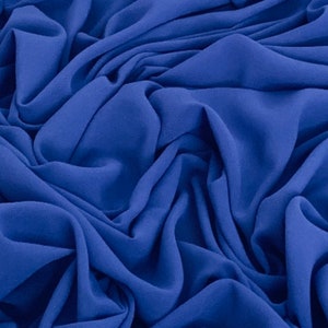 Royal Blue Crepe Georgette Fabric 58'' PRICE PER METER - Etsy