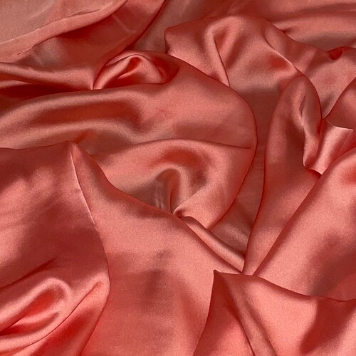 Dusty Rose _ Crystal Sheer Organza Fabric by the Yard and by - Etsy