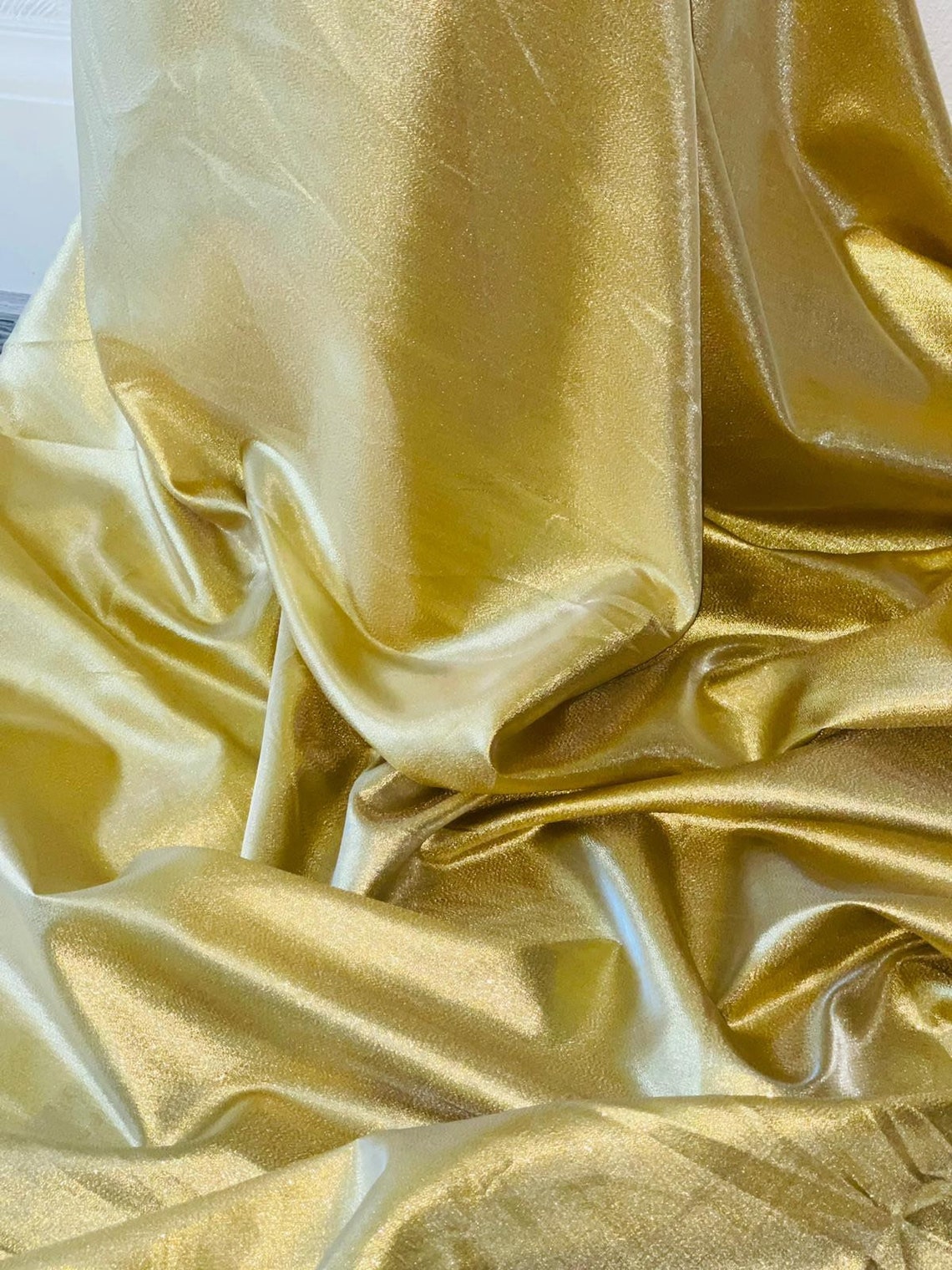 Gold Metallic Organza Fabric 58'' PRICE PER METER - Etsy UK
