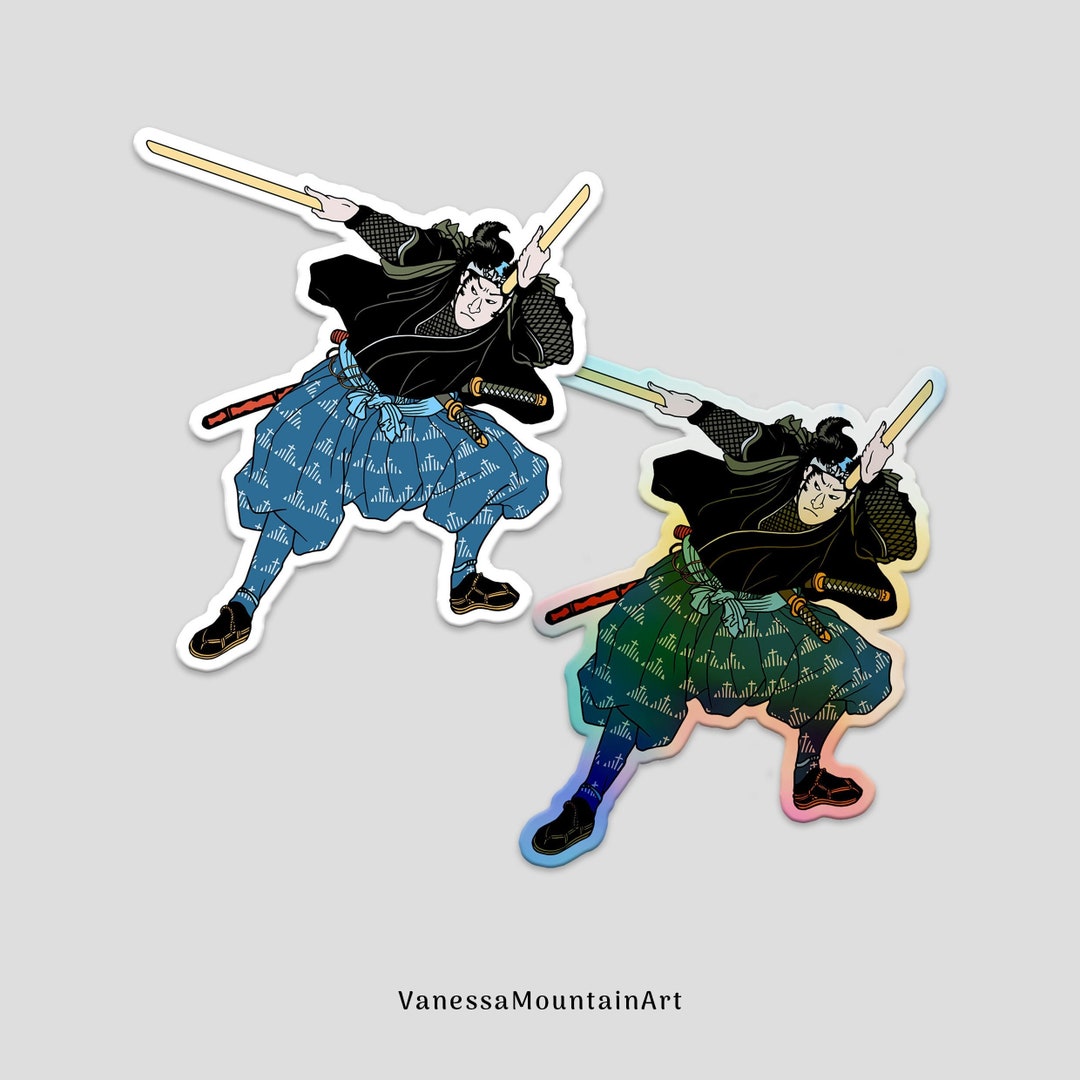 Miyamoto Musashi | Samurai | Sticker | Matte / Holographic - Etsy