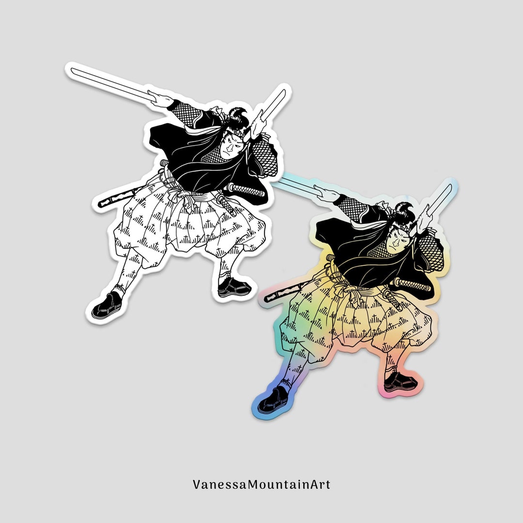 Miyamoto Musashi | Samurai | Sticker | Black & White Matte ...