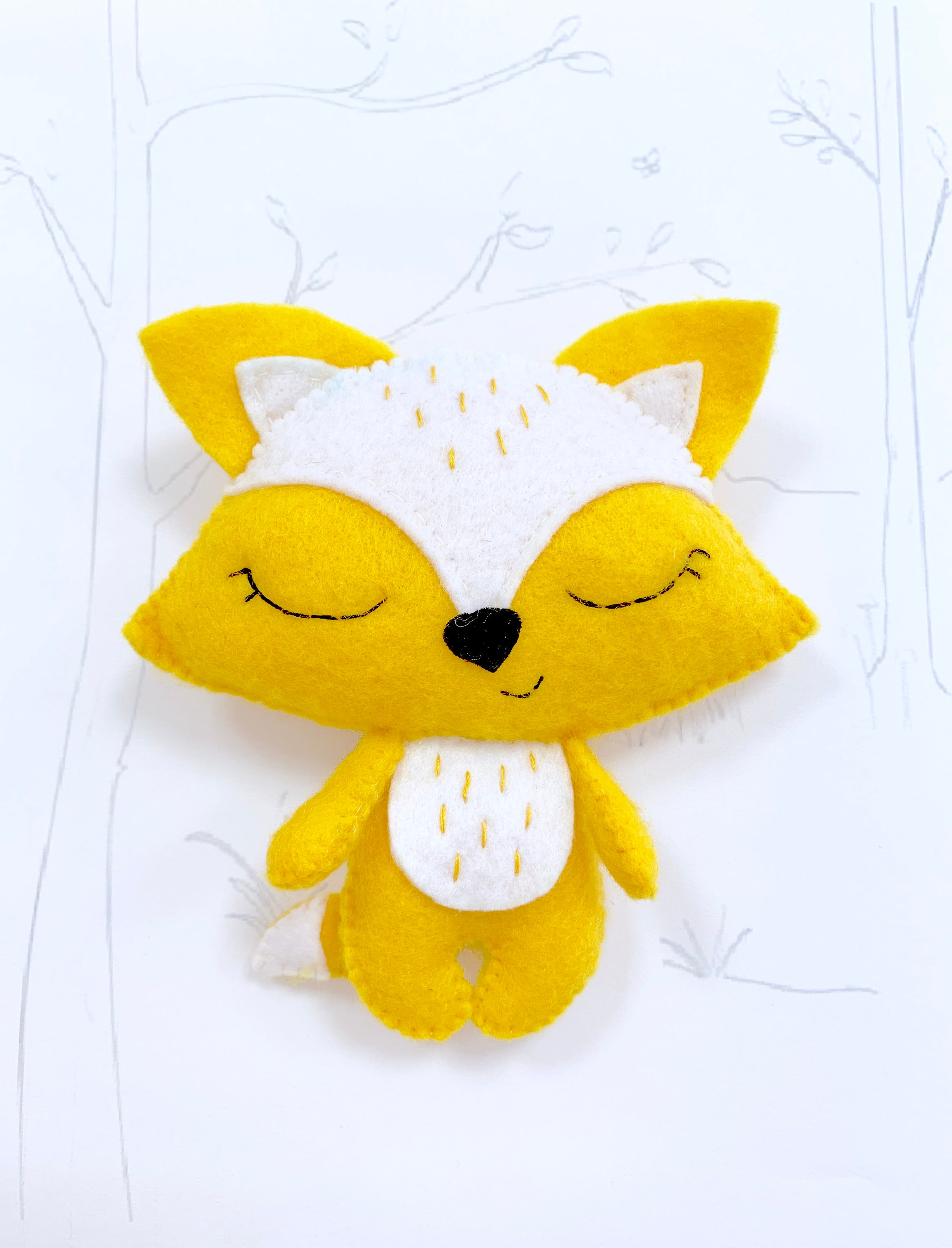 Felt Fox Pattern Felt Fox Pdf Felt Fox Diy Felt Toy - Etsy Canada