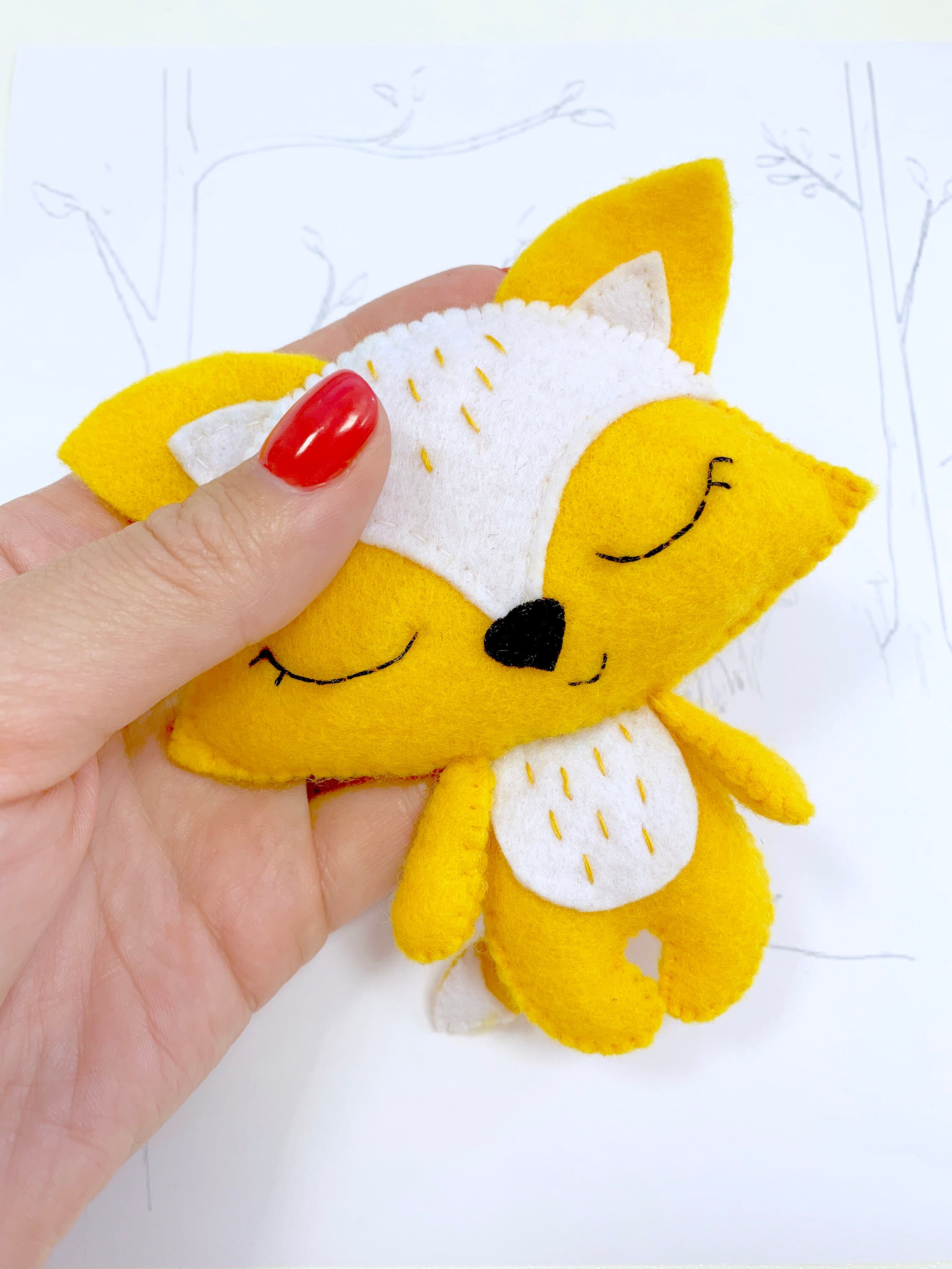 Felt Fox Pattern Felt Fox Pdf Felt Fox Diy Felt Toy - Etsy Canada