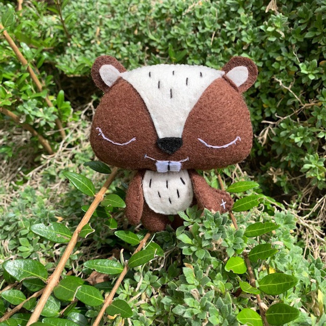 Felt Beaver Pattern Beaver Toy Diy Baby Beaver Beaver - Etsy