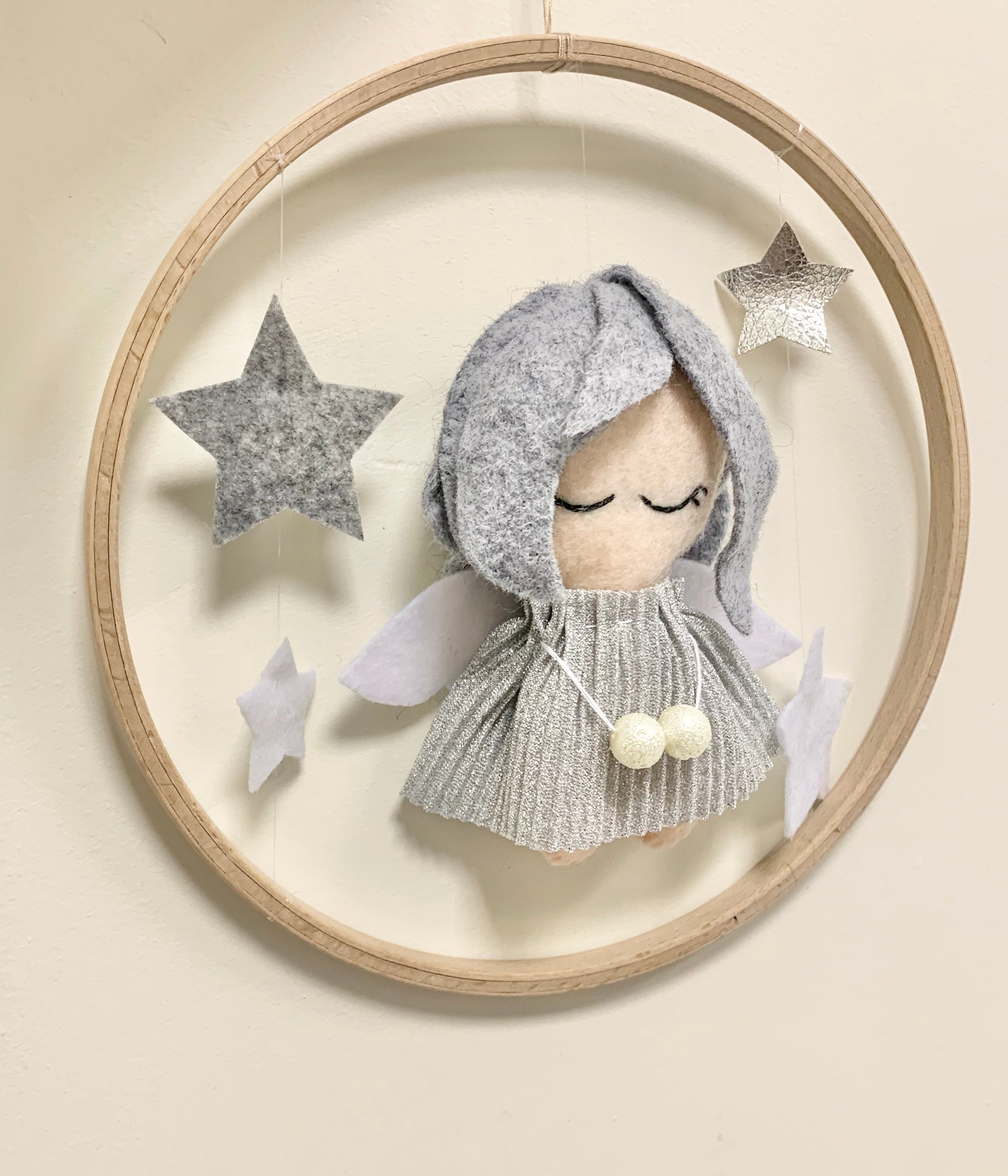 Felt Angel Pattern Hoop Art Tutorial Felt Hoop Angel Diy - Etsy Australia