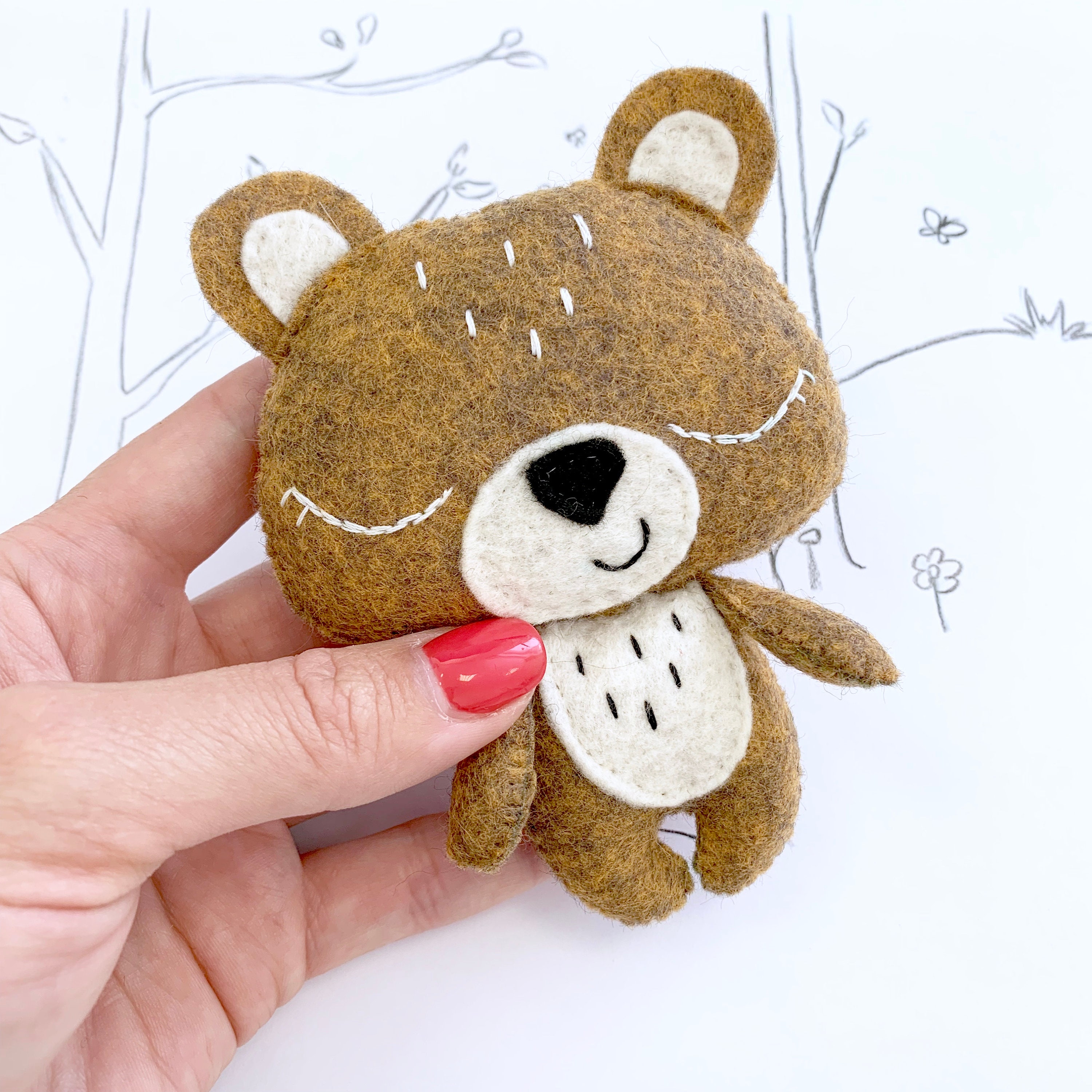 Woodland Animals Set Pattern Forest Animals Diy Forest - Etsy