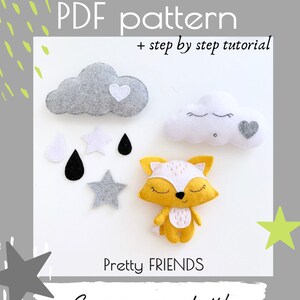 Forest Animal Crib Mobile Pattern, Forest Animal Mobile Diy, Fox Mobile ...