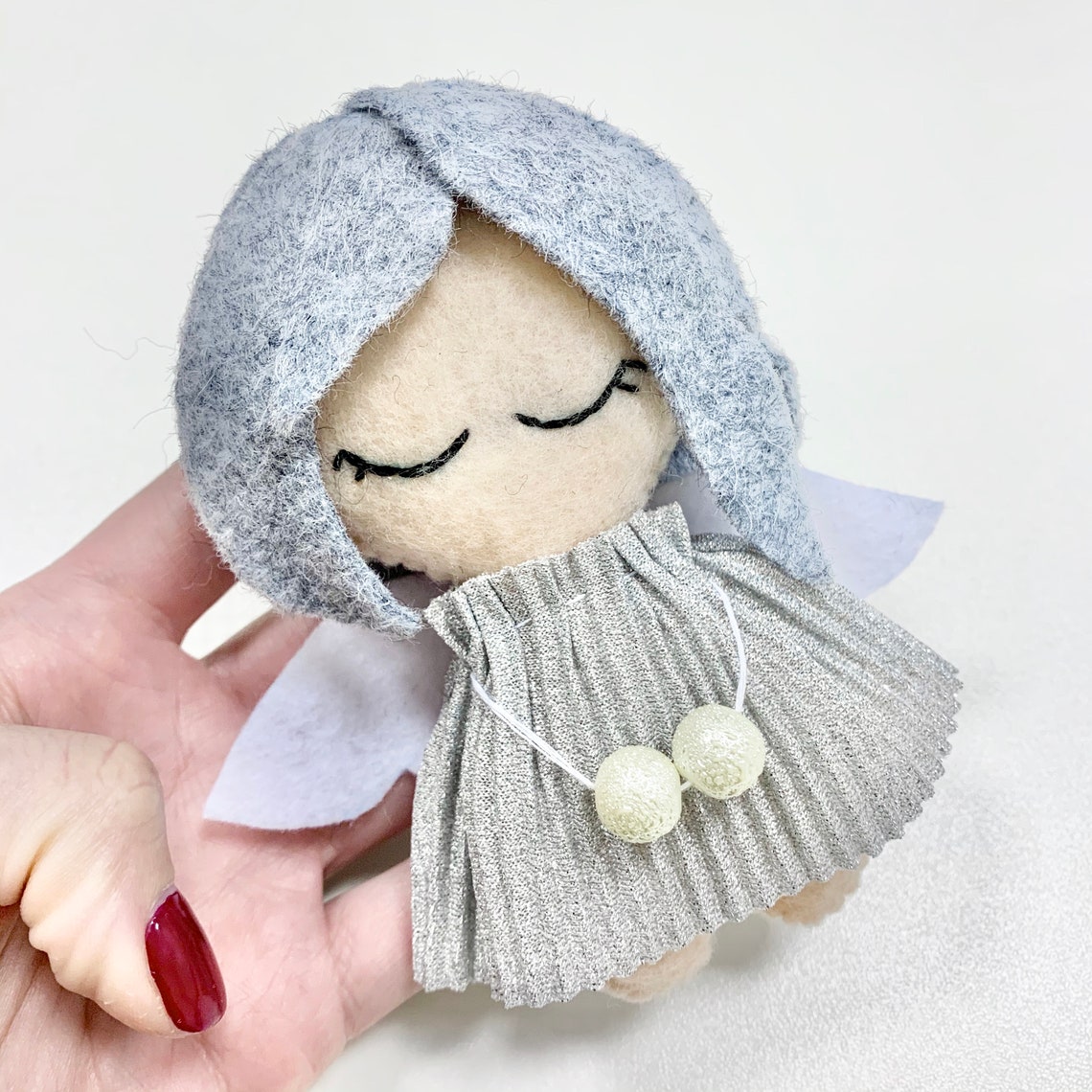 Felt Angel Pattern Hoop Art Tutorial Felt Hoop Angel Diy | Etsy