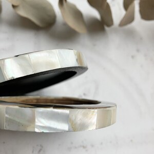 Moon Pocket Mirror, Crescent Moon Compact Mirror, Mother of Pearl ...