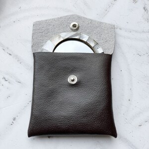 Moon Pocket Mirror, Crescent Moon Compact Mirror, Mother of Pearl ...