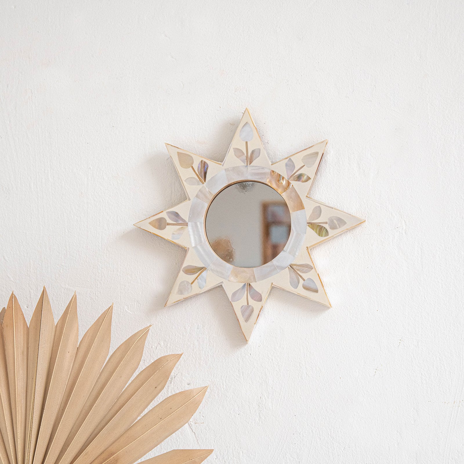 Mother of Pearl Star Mirror / Sunburst Mirror / Celestial | Etsy