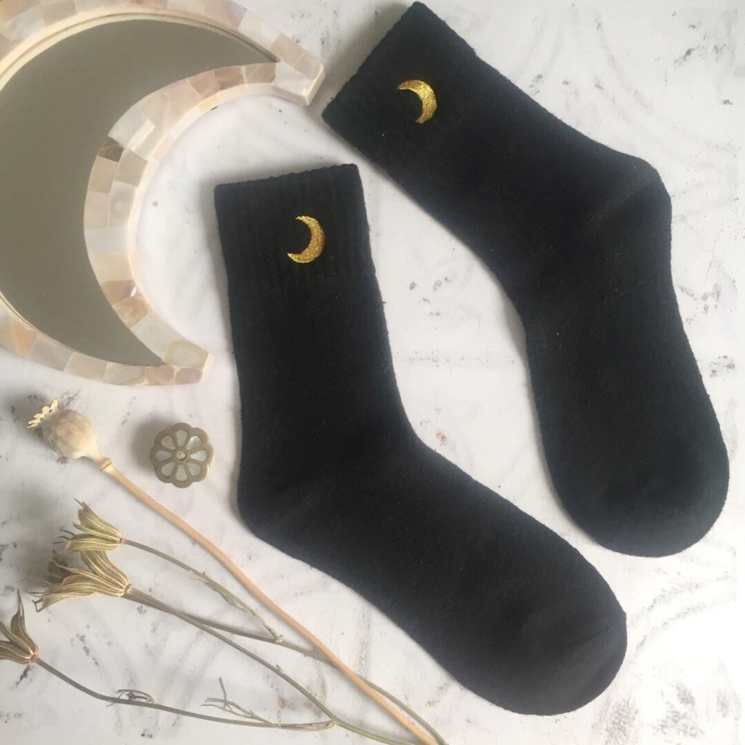 Moon Socks / Celestial Socks / Cute Socks / Gift for Her - Etsy