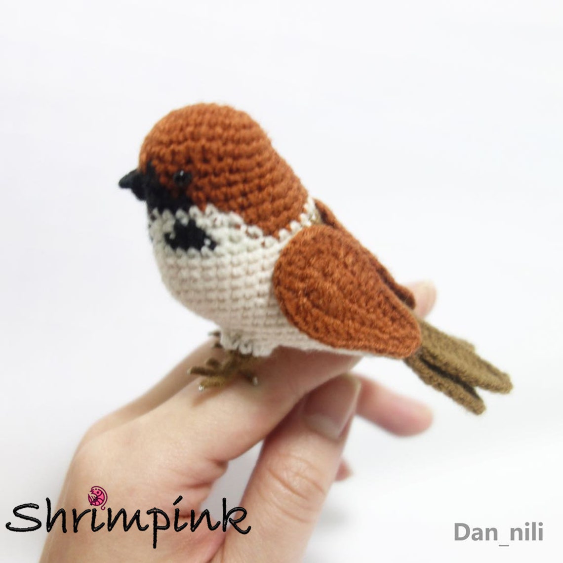 Sparrow Bird and Log Crochet PDF Instant Download Pattern Cute - Etsy