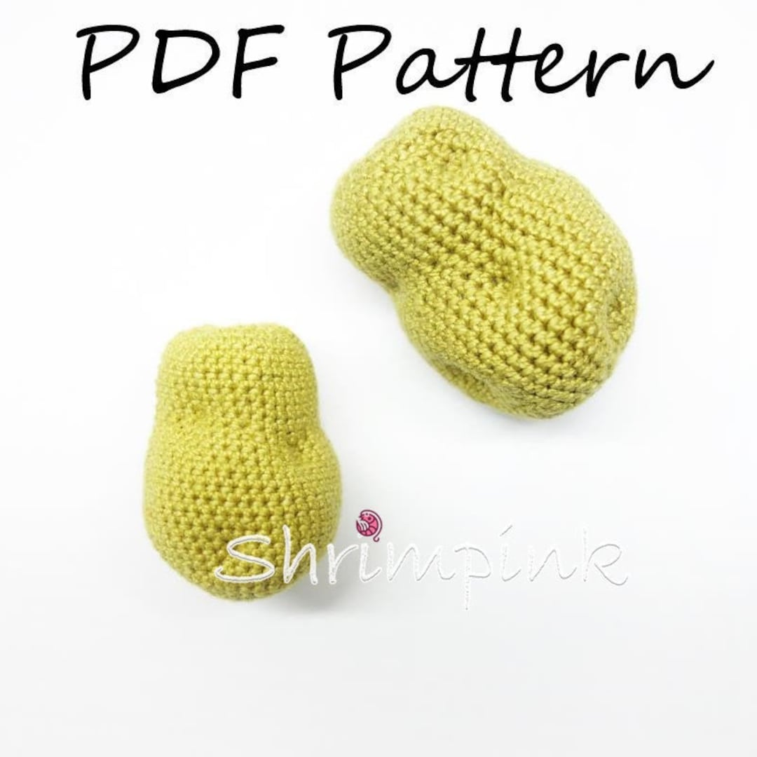 Potato Crochet Pattern Instant Download Crochet Vegetables Realistic ...
