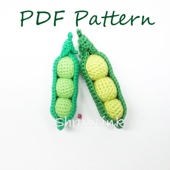 Sweet Pea Crochet Pattern Instant Download Crochet Vegetables | Etsy