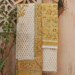 Cotton Suit, Hand Block Print, Block Printed Suit, Sanganeri Print Suit ...