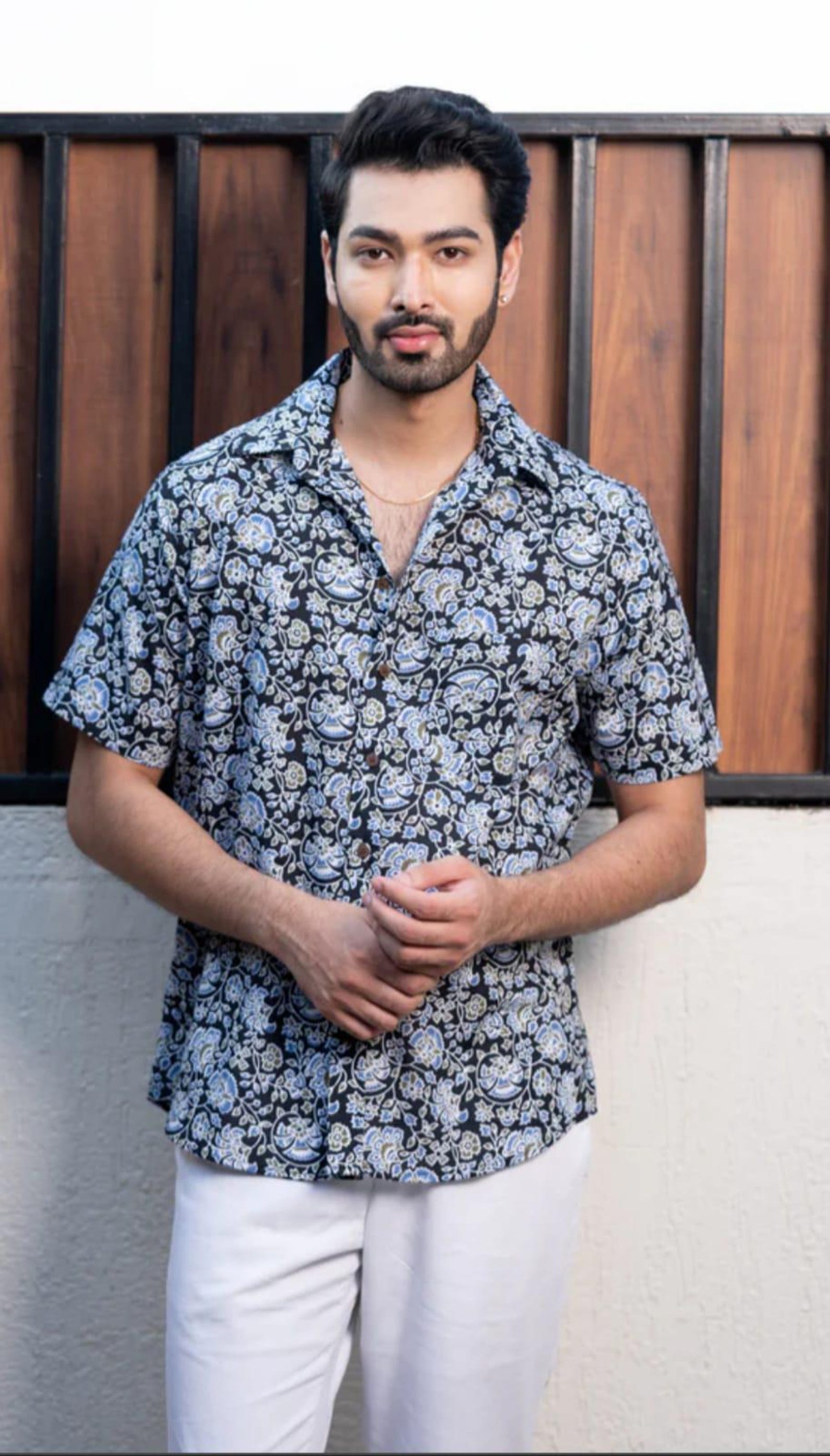 Cotton Shirt, Hand Block Print, Block Printed Shirt, Sanganeri Print ...