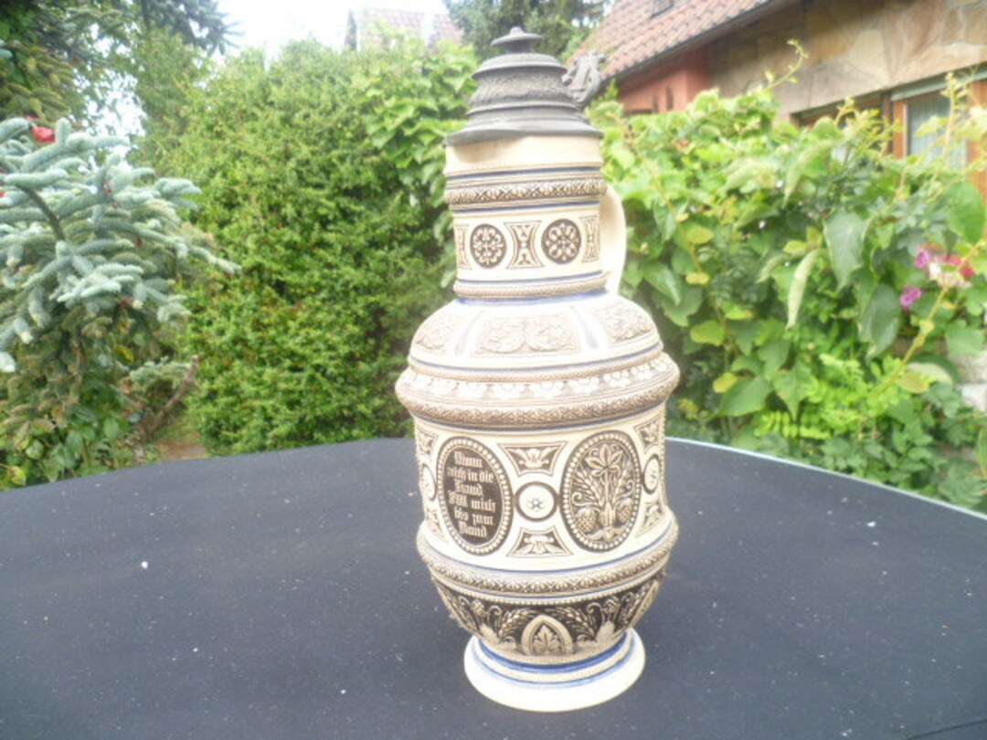 Honorary Jug Large Wine Jug "music Society" Honorary Jug With Rich ...