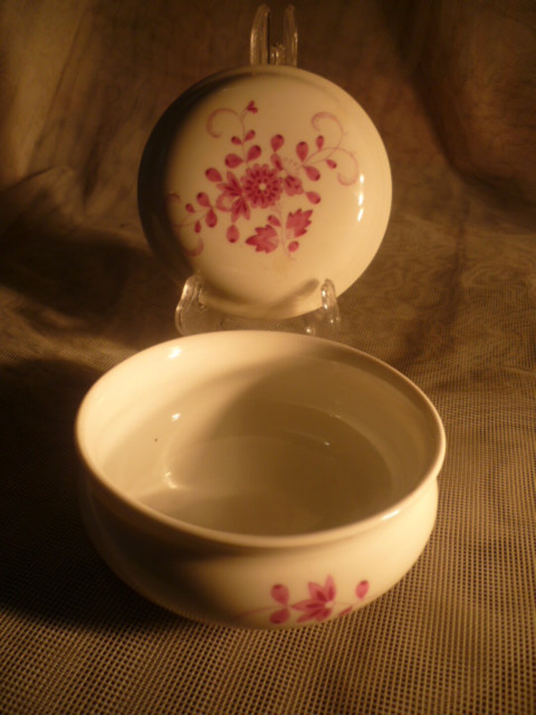 Meissen Porcelain Indian Purple Rich Red Lidding Box Around 1970 Signed ...